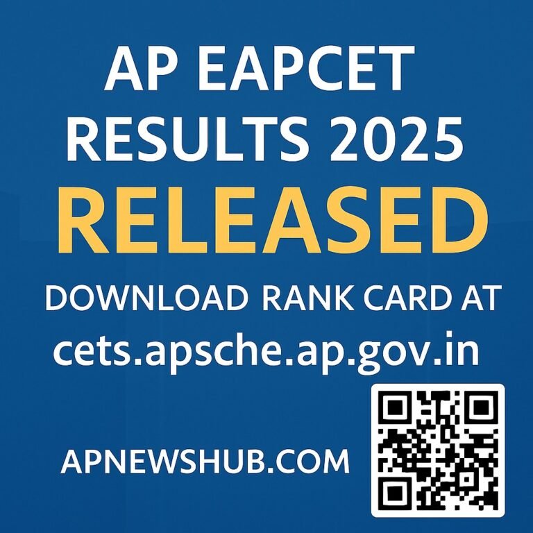 AP EAPCET Results 2025 Released – Download Rank Card At Cets.apsche.ap ...